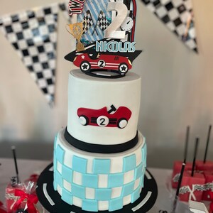 Two Fast Cake Topper Vintage Race Car Cake Topper Cars Cake - Etsy