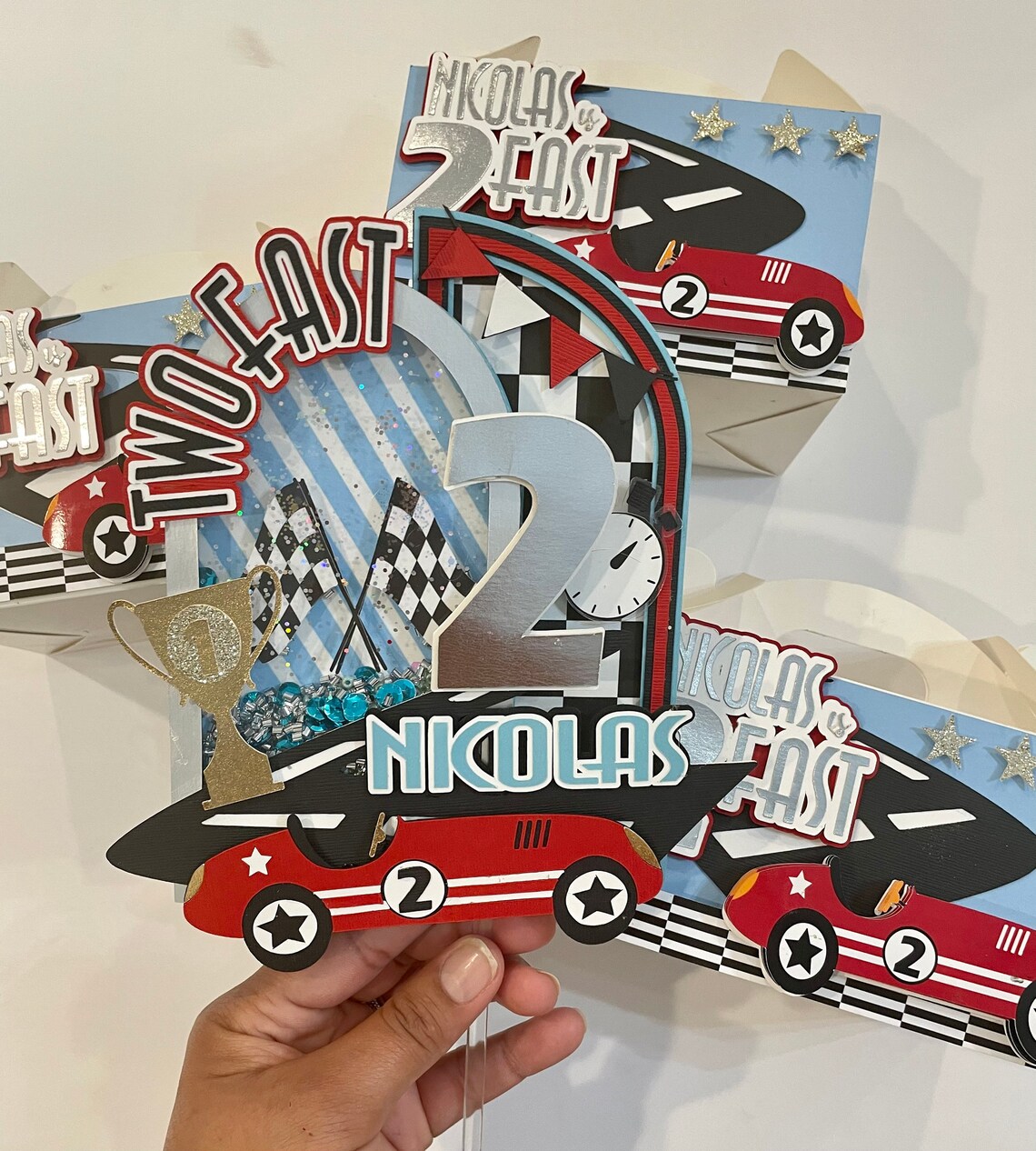 Two Fast Cake Topper Vintage Race Car Cake Topper Cars Cake - Etsy