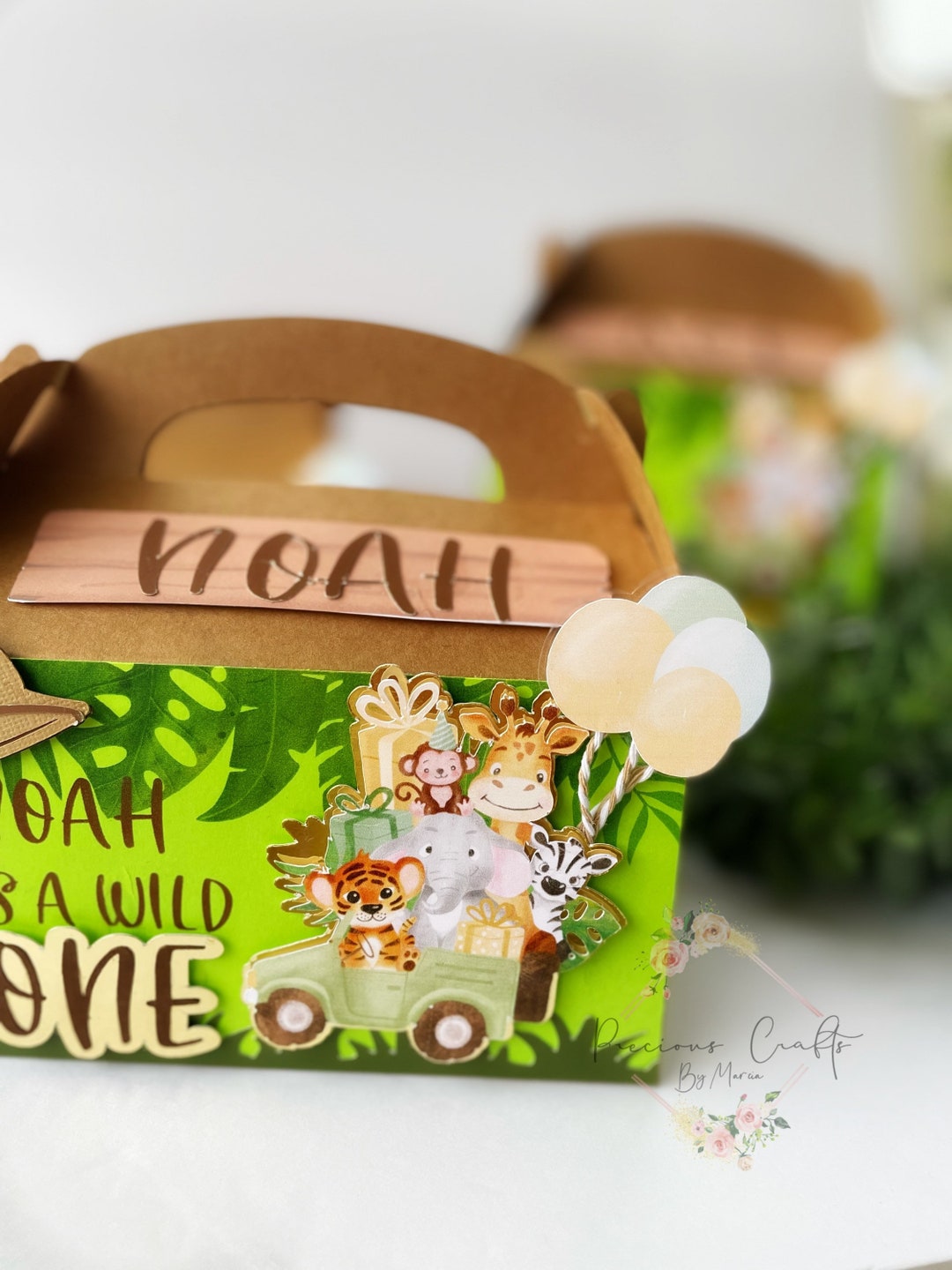 Wild One Favor Boxes, Safari Favor Boxes, Birthday Favor Boxes, Favor ...
