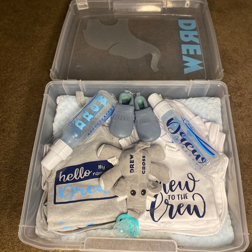 Small Personalized Baby Box-baby Girl-baby Boy - Etsy