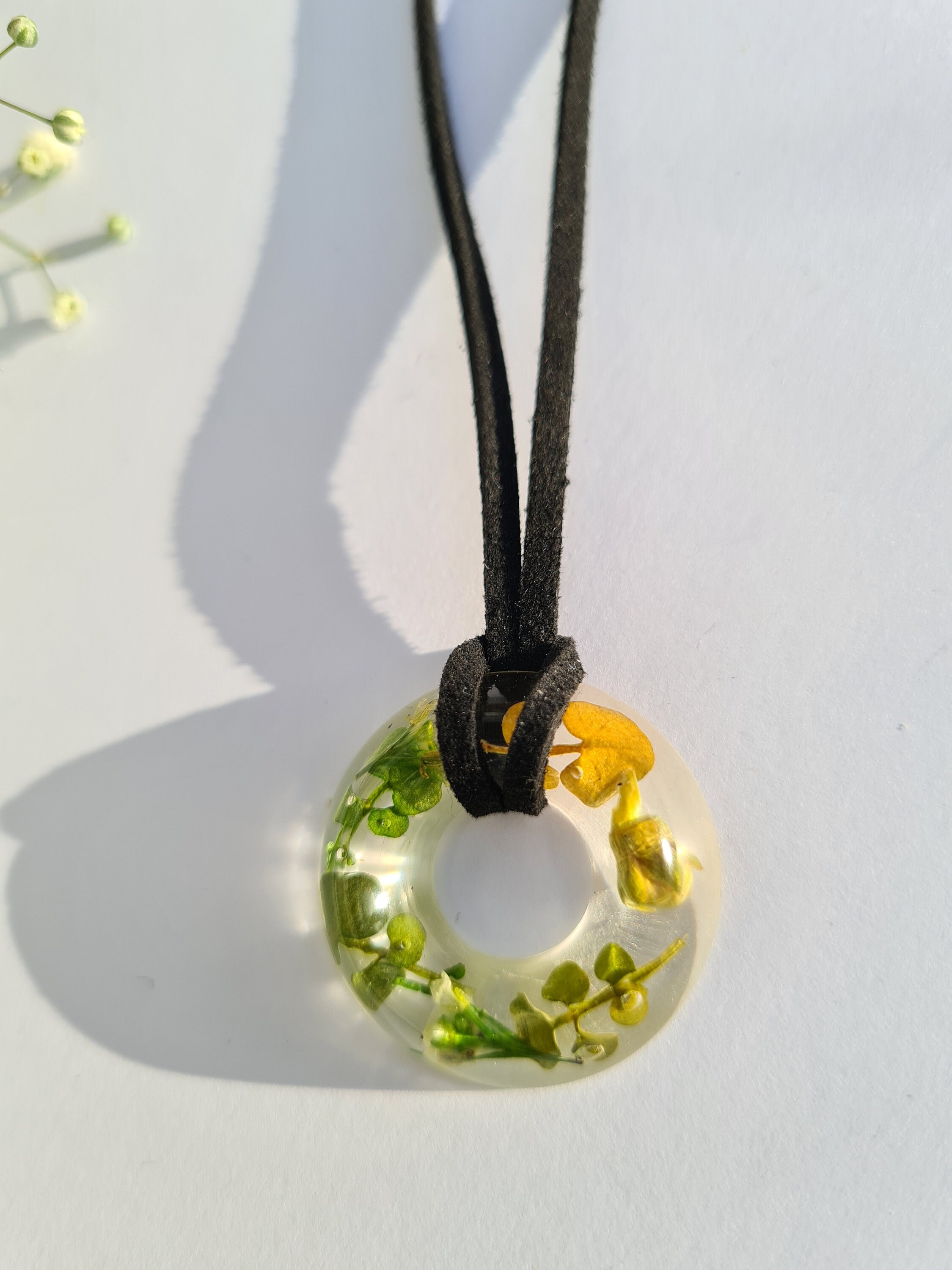 Botanical Circular Pendant - Etsy