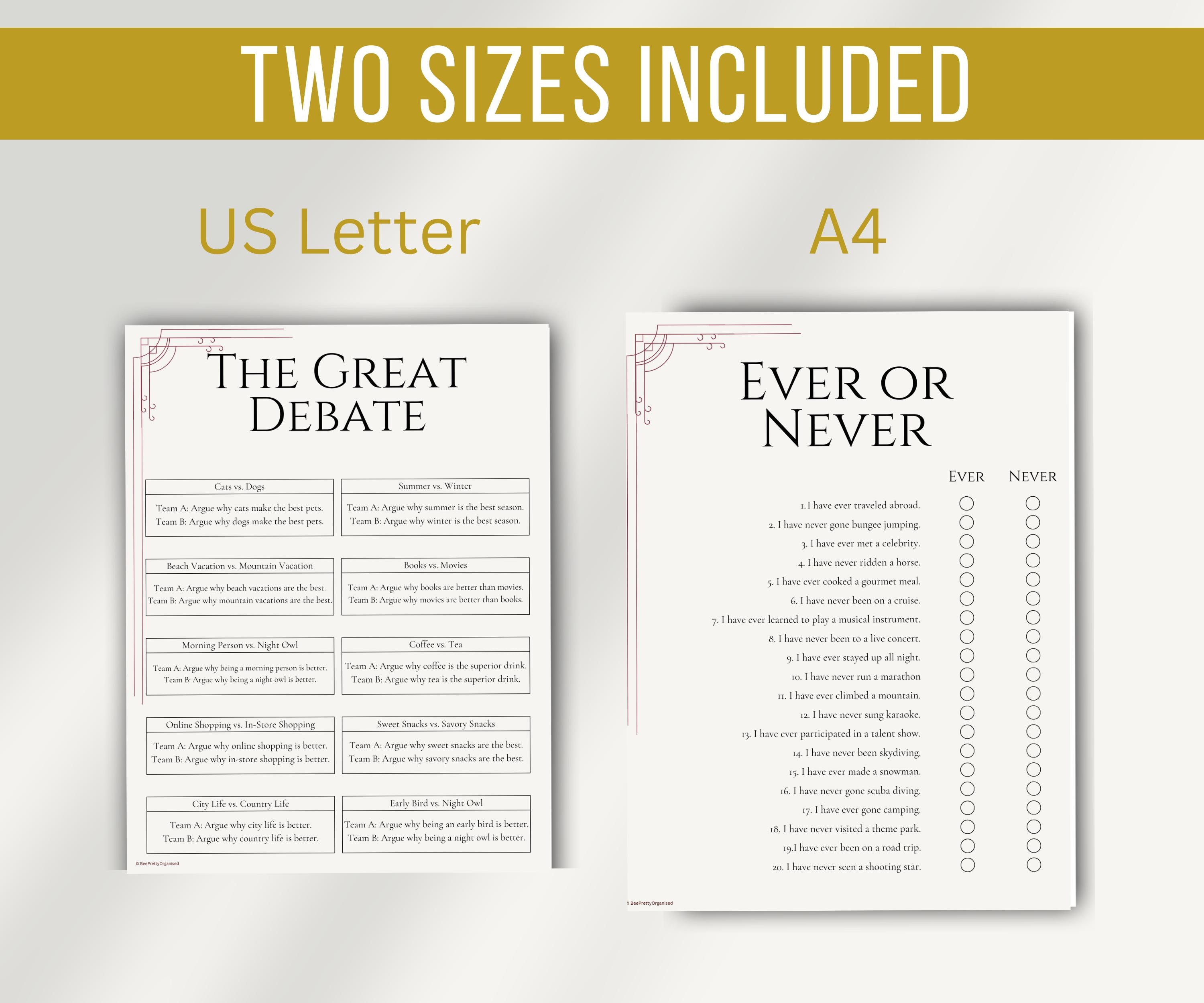 Printable Dinner Party Games | 70 Pages | PDF Download for Adults ...
