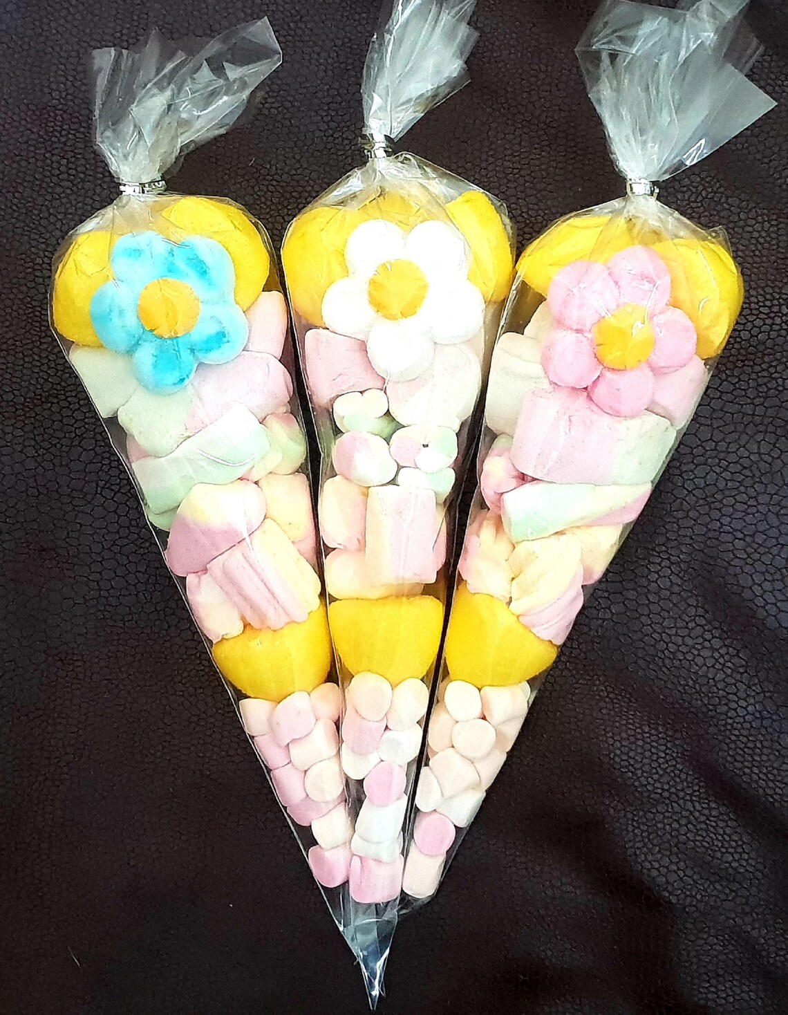 10 Marshmellow Pre Filled Sweet Cones Party Bags Kids Children - Etsy UK
