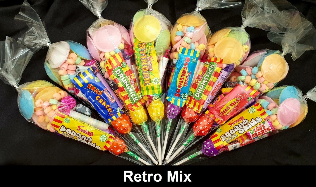 20 Pre Filled RETRO Sweet Cones Party Bags Kids Children Vegetarian - Etsy