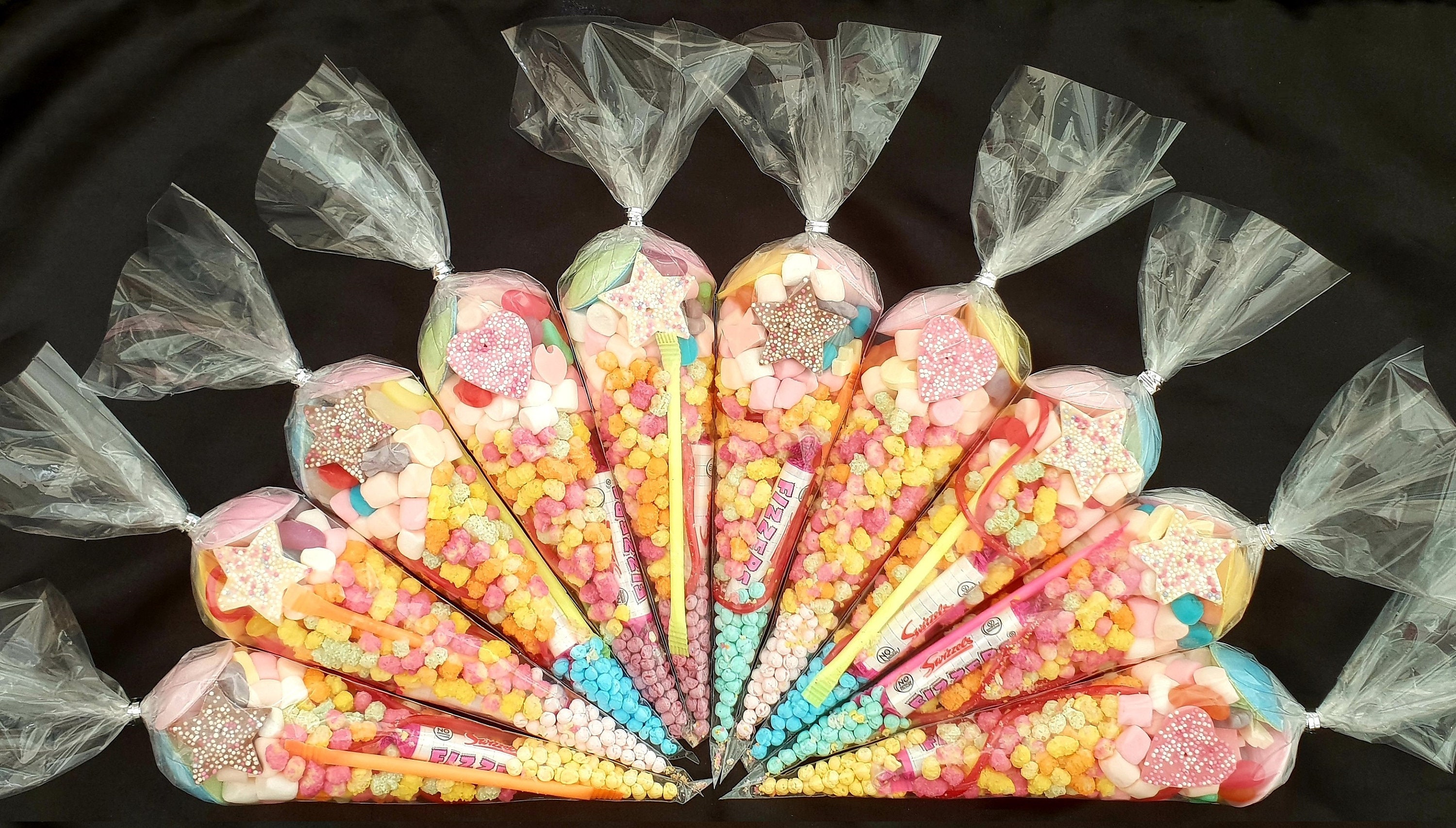 20 Pre Filled Sweet Cones Party Bags Kids Children - Etsy UK