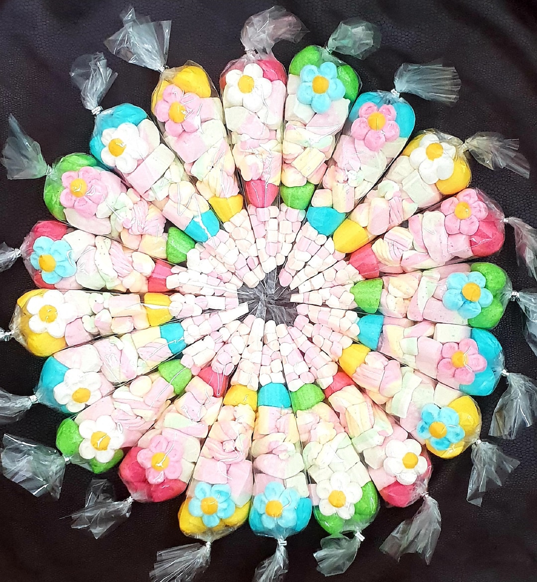 20 Marshmellow Pre Filled Sweet Cones Party Bags Kids Children - Etsy UK