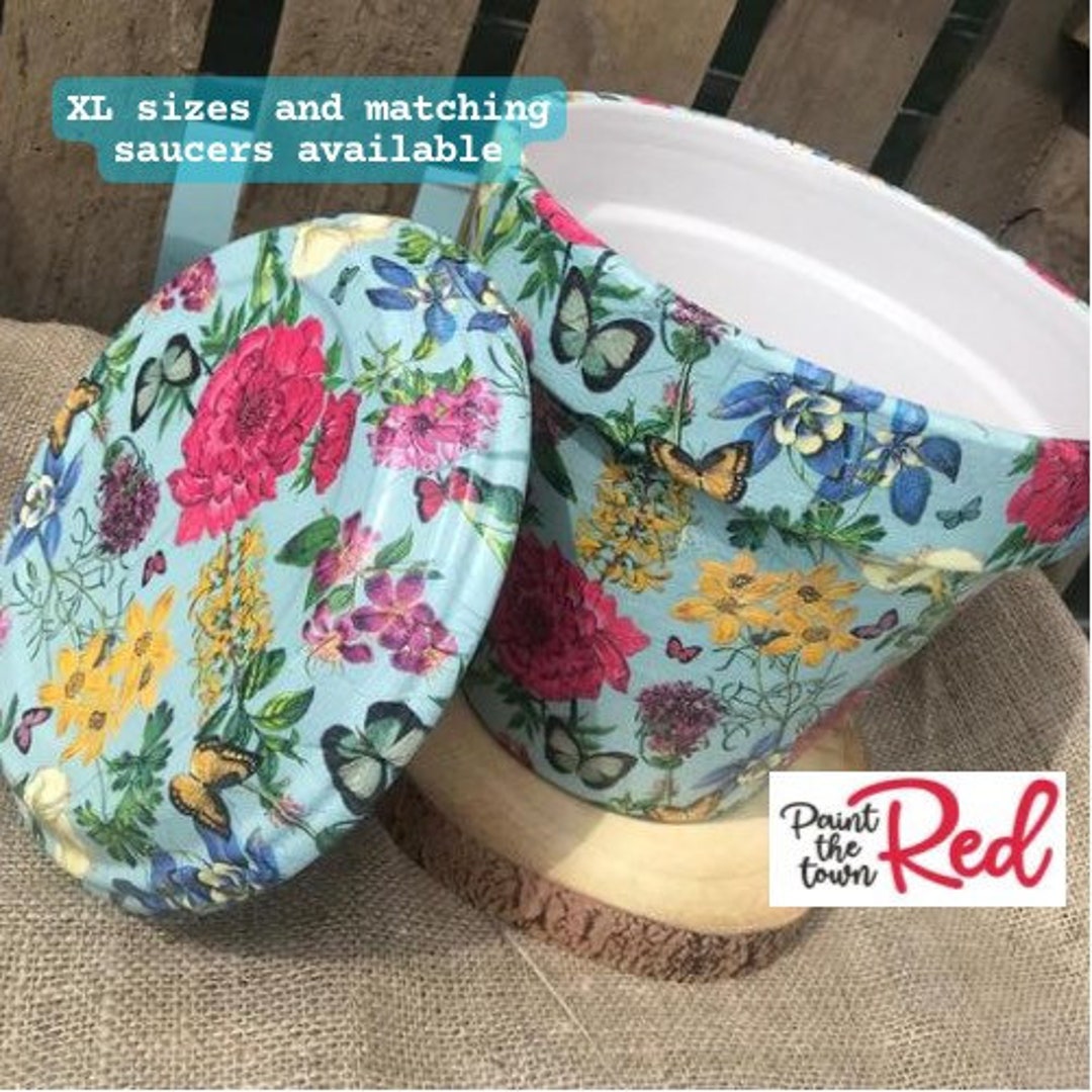 Turquoise Plant Pot, Flowers Gift, Floral Gift, Mum Gift, Terracotta ...