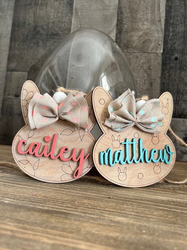 Instant Digital Download - Bunny Tag SVG File; Perfect for Glowforge ...