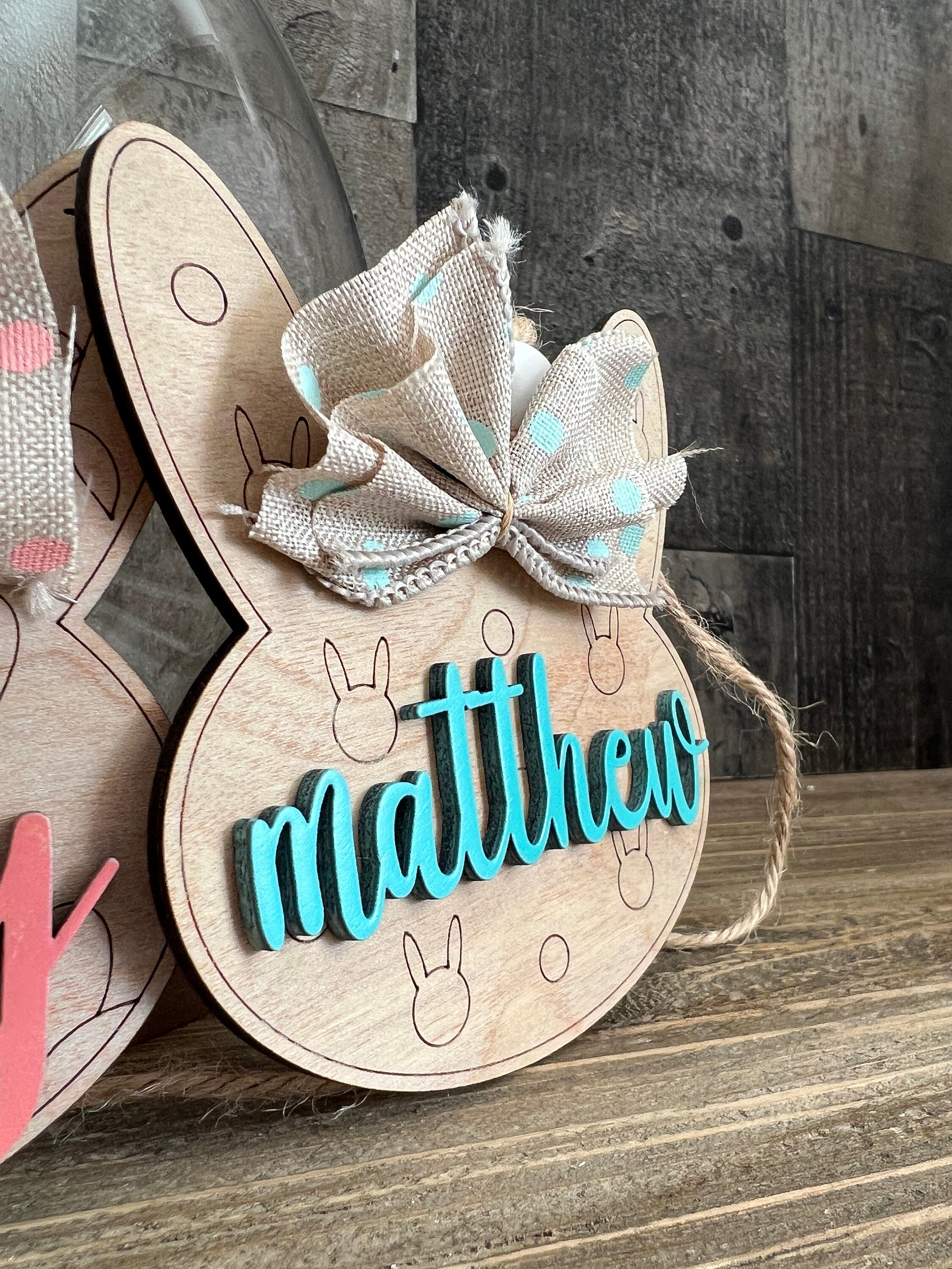 Instant Digital Download - Bunny Tag SVG File; Perfect for Glowforge ...
