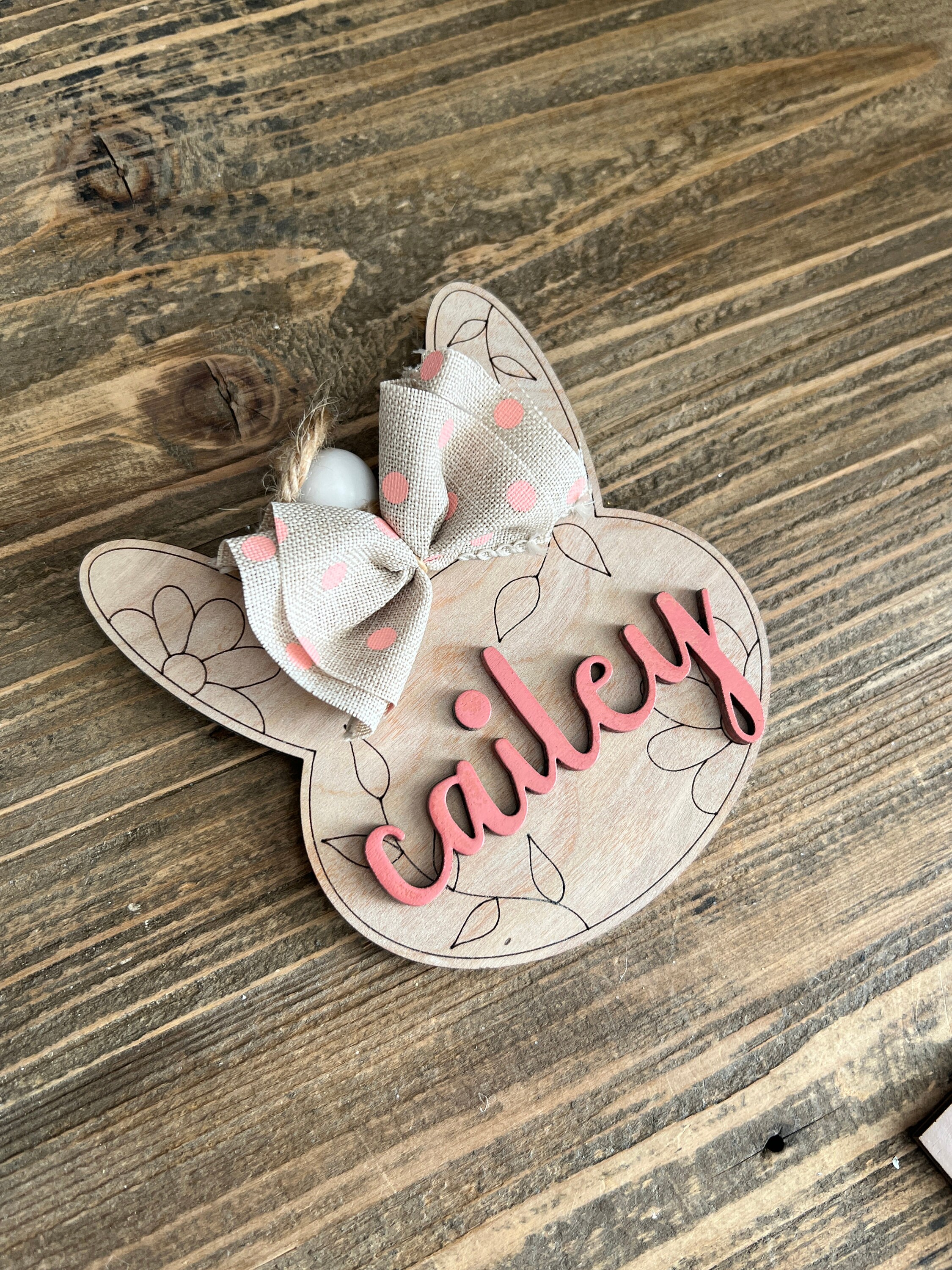 Instant Digital Download - Bunny Tag SVG File; Perfect for Glowforge ...