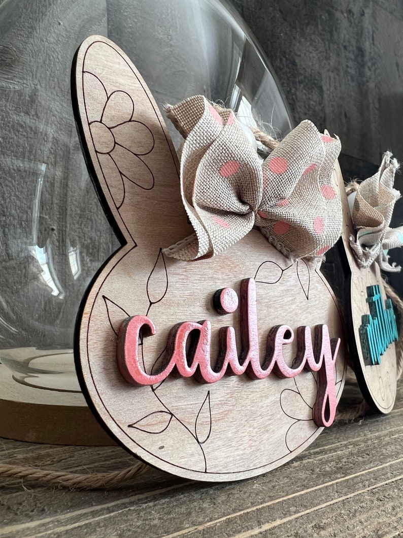 Instant Digital Download - Bunny Tag SVG File; Perfect for Glowforge ...