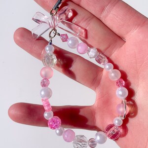 Cute Bow Beaded Phone Charm Loop - Etsy