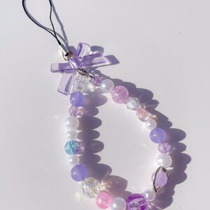 Cute Bow Beaded Phone Charm Loop - Etsy