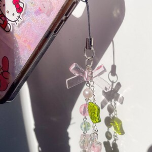 Cute Sweet Pea Beaded Phone Charm - Etsy