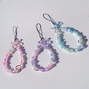 Cute Bow Beaded Phone Charm Loop - Etsy