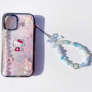 Cute Bow Beaded Phone Charm Loop - Etsy