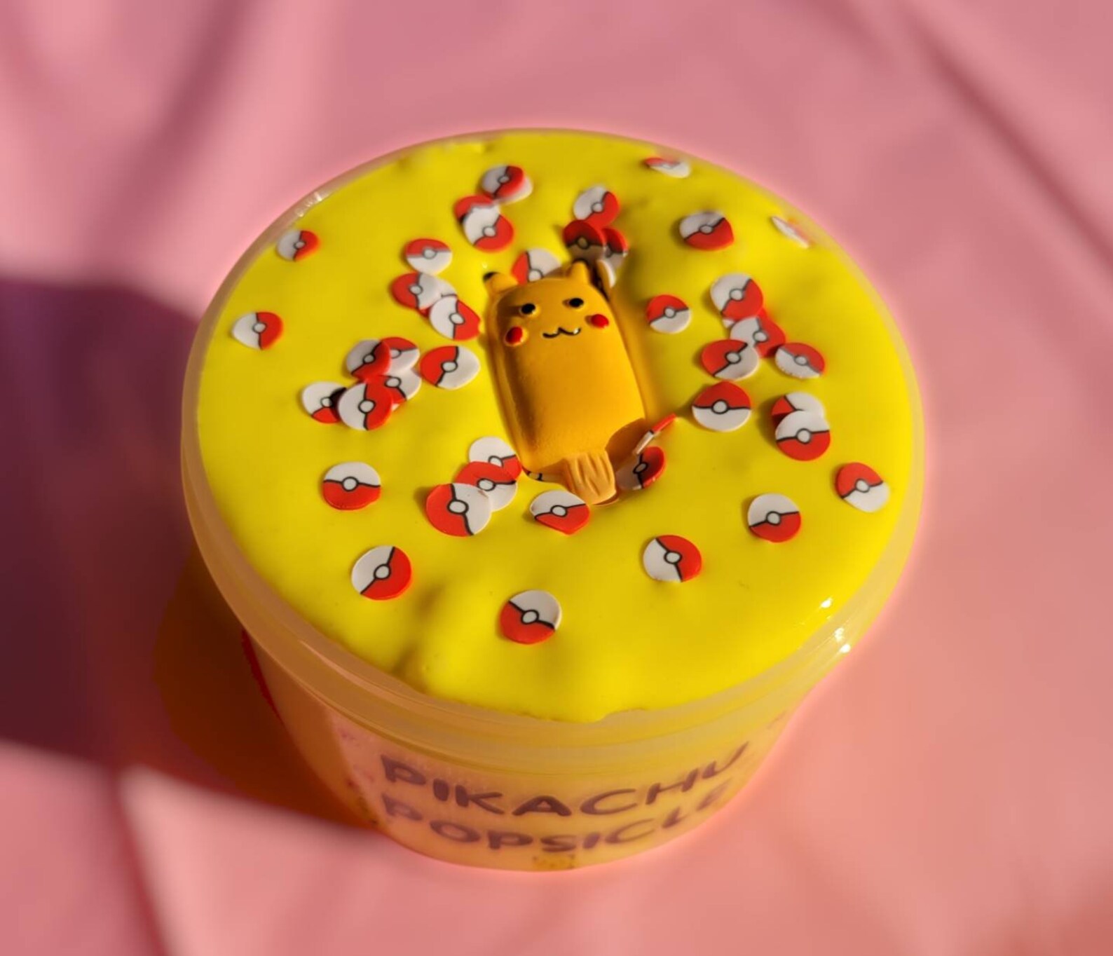 Pikachu Popsicle Thick and Glossy Slime 6oz Lemon Scented - Etsy