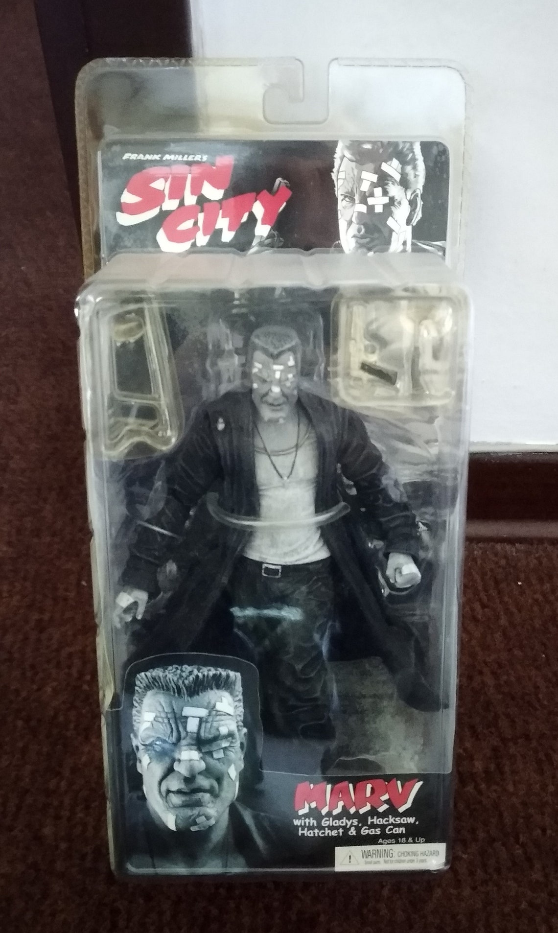 Neca Sin City Marv Action Figure b/w | Etsy