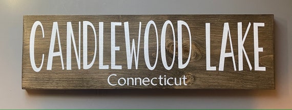 Candlewood Lake Sign | Etsy
