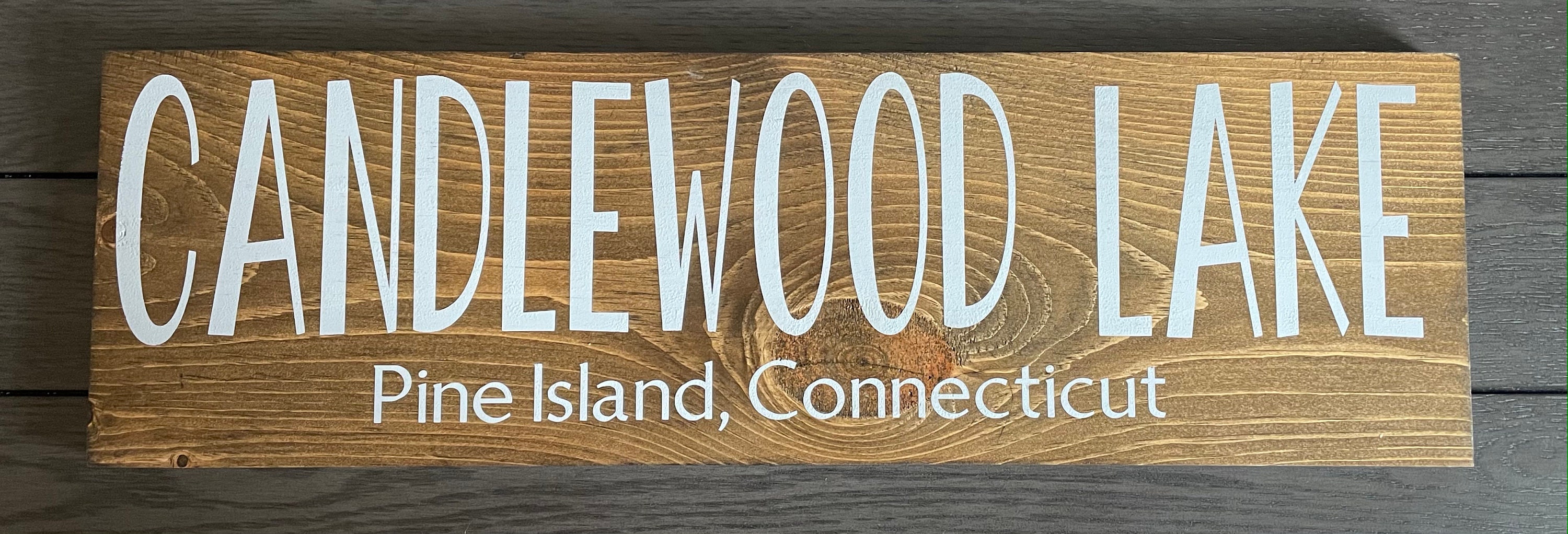 Candlewood Lake Sign - Etsy