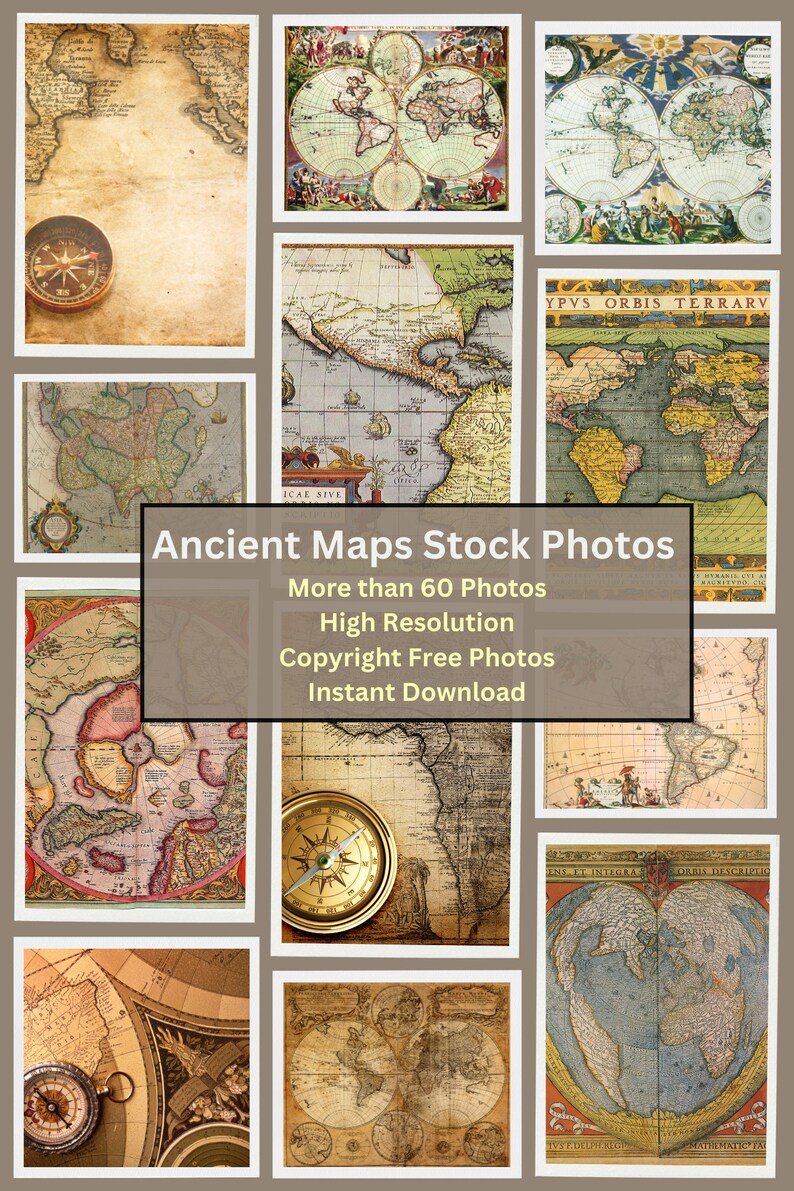 60+ Stock Photos Images - Ancient World Map and Geographical ...