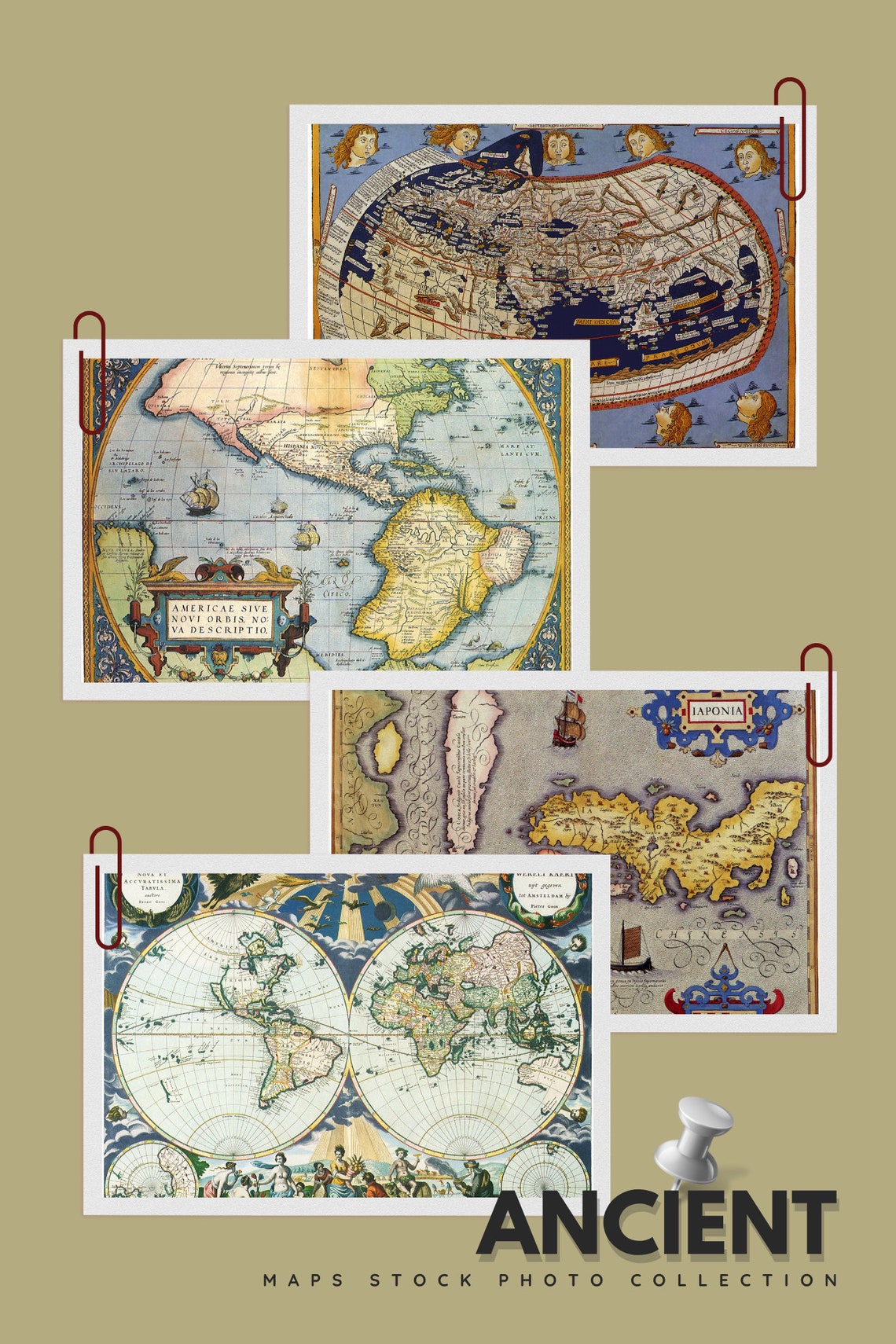 60+ Stock Photos Images - Ancient World Map and Geographical ...