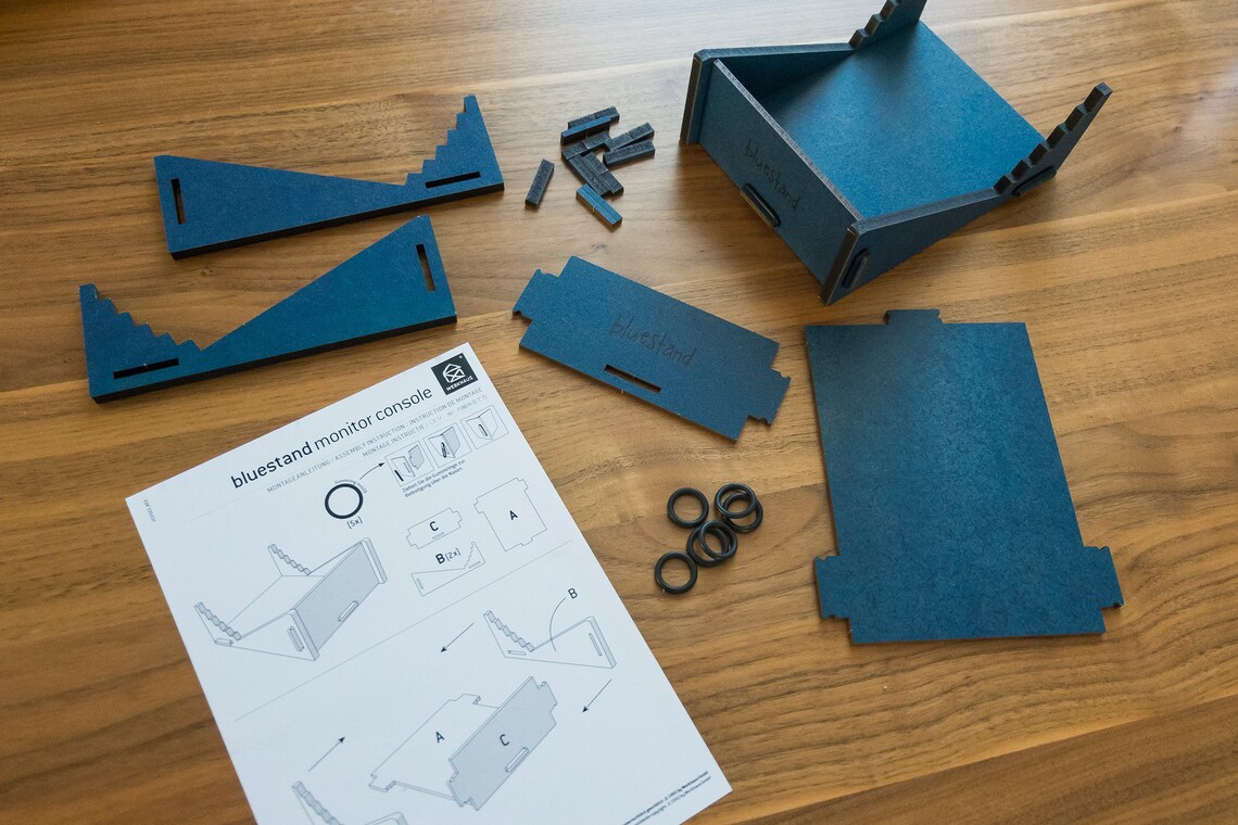 Bluestand Sound Studio Monitor Console Stand for Cubic Speakers Like ...