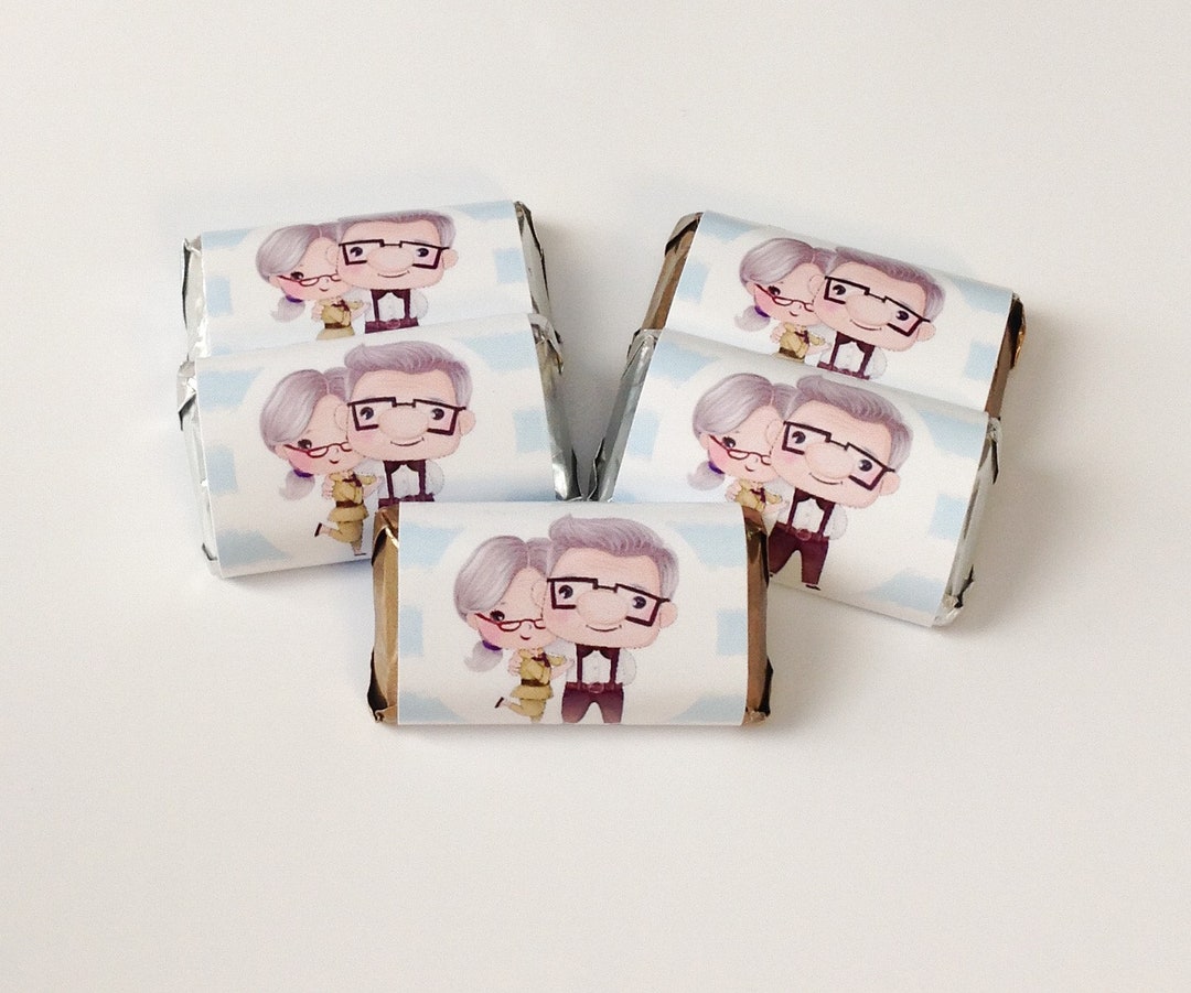 50 Personalized Mini Candy Bar Wrappers for Party Favors Small Gifts - Etsy