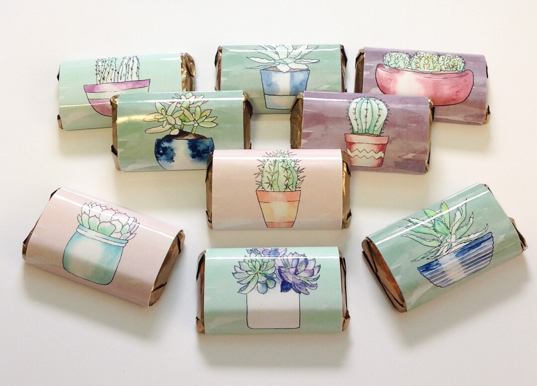 50 Mini Candy Bar Wrappers for Party Favors Small Gifts - Etsy