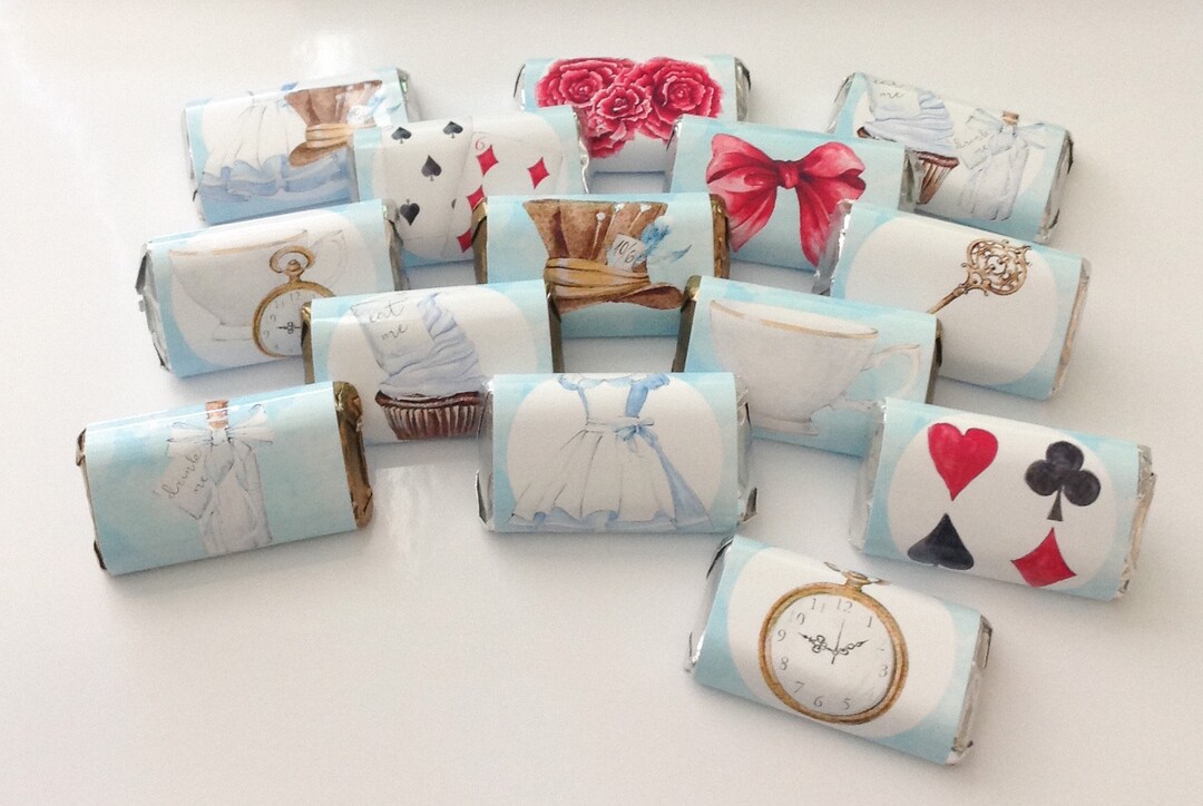 50 Mini Candy Bar Wrappers for Party Favors Small Gifts - Etsy