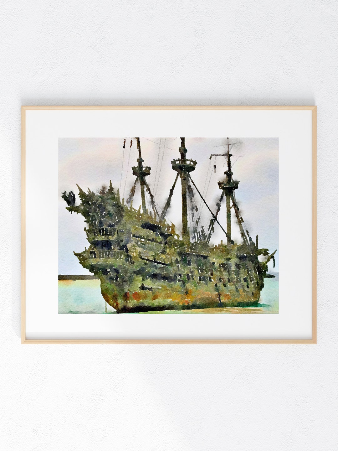 Flying Dutchman Wall Print 8 X 10 Unframed Home Decor Small Gift - Etsy