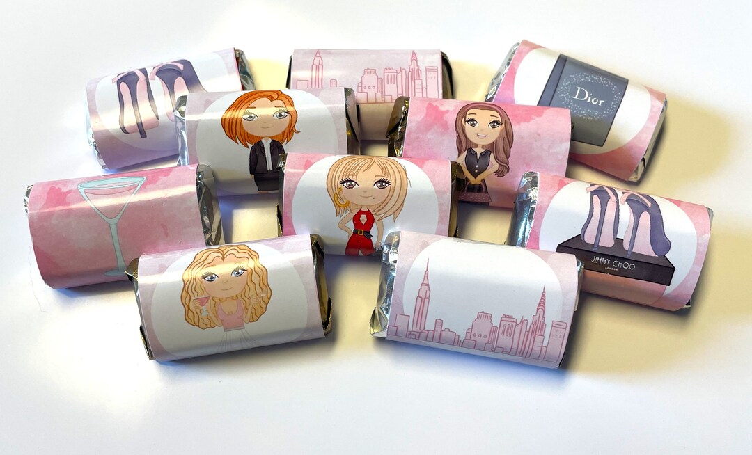 50 Personalized Mini Candy Bar Wrappers for Party Favors Small Gifts - Etsy