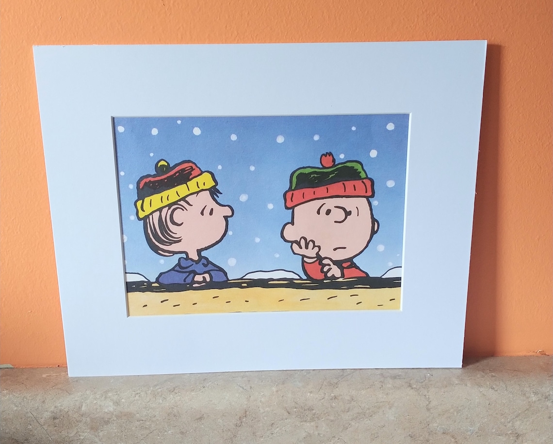 Peanuts Charlie Brown Christmas Art Print in 8 X 10 Matte - Etsy