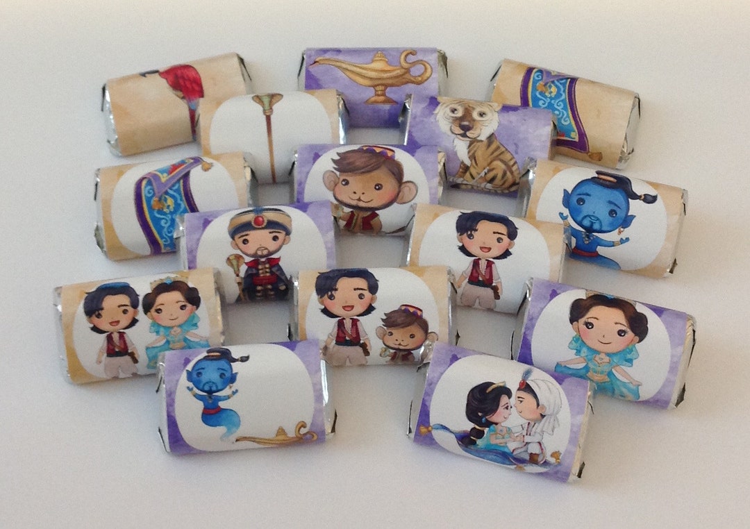 Aladdin 50 Mini Candy Bar Wrappers for Party Favors Small Gifts - Etsy