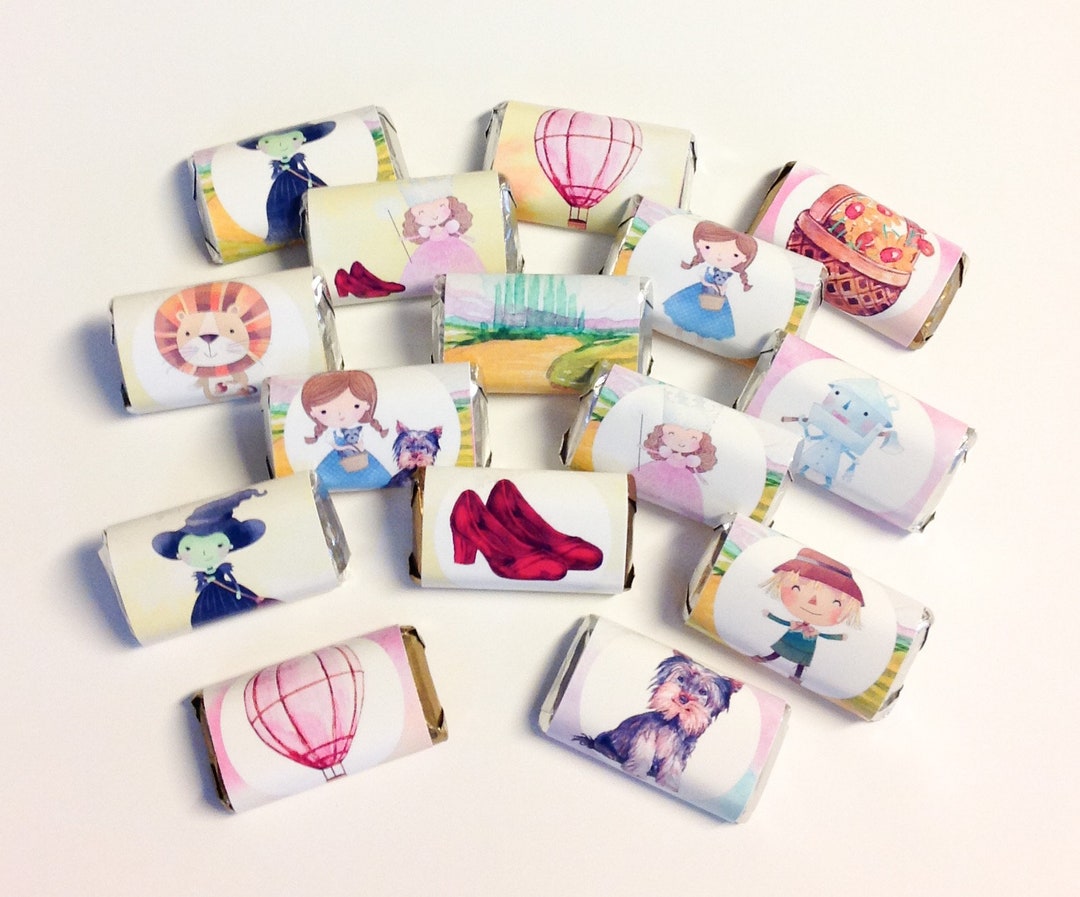 50 Personalized Mini Candy Bar Wrappers for Party Favors Small Gifts - Etsy