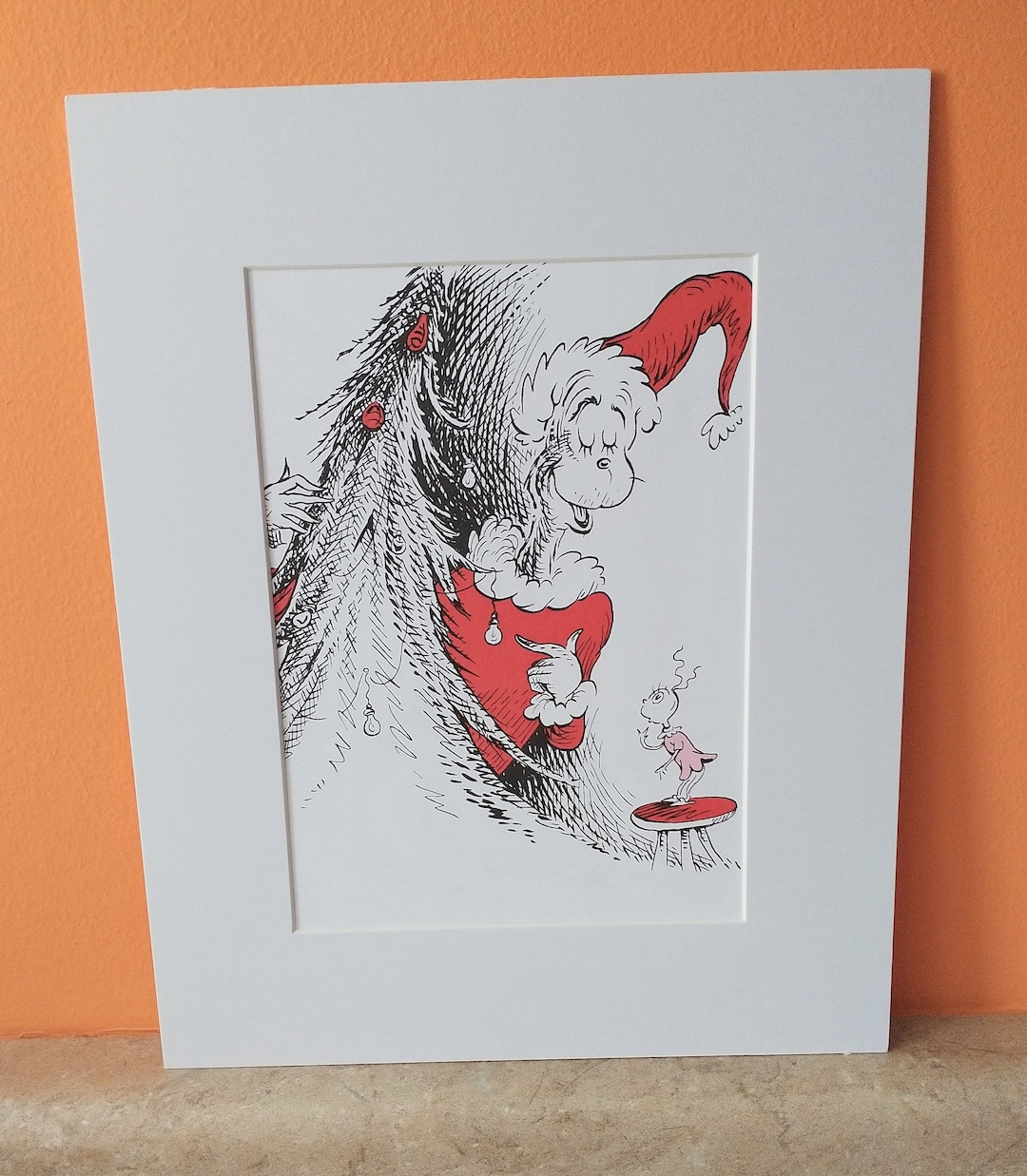 Grinch Christmas Art Print in 8 X 10 Matte Christmas Decor - Etsy