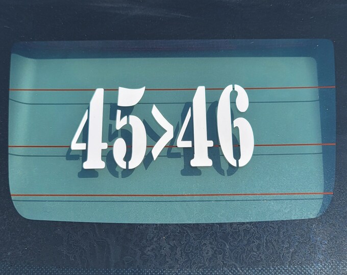 45 46 Decal - Etsy