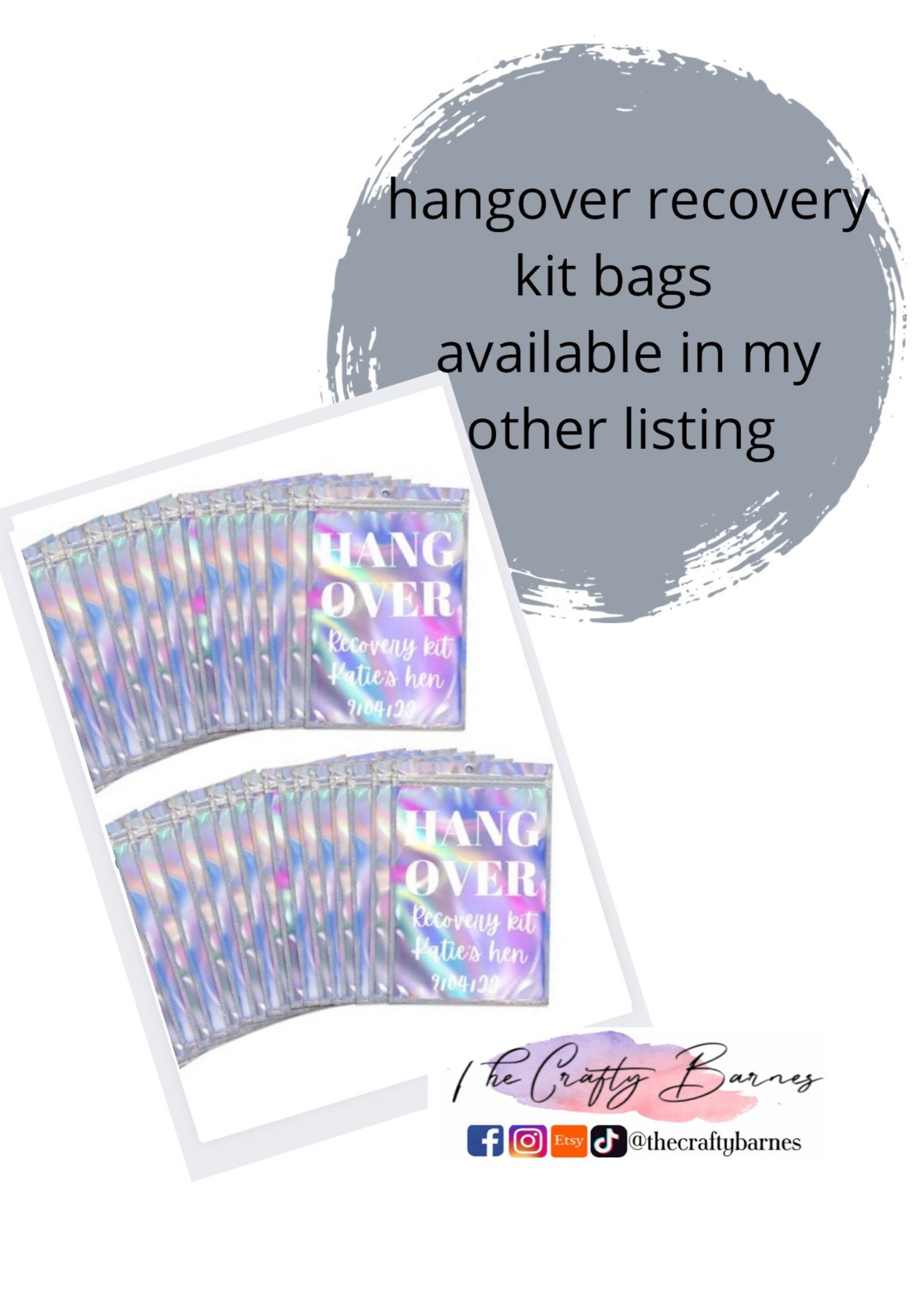 Hangover Recovery Kit Cards, Hungover Bag Cards, Printed Cards, Digital ...