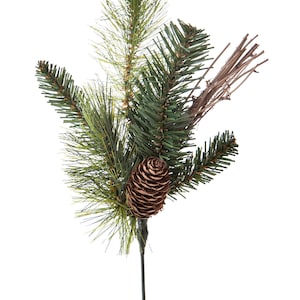 Artificial Pine Branches Pine Cones 33 Cm Set of 3 - Etsy