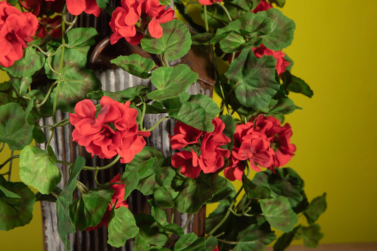 Artificial Geranium Falling Bush 80 Cm - Etsy