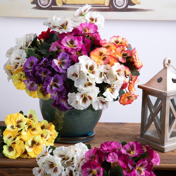 Violet Silk Flowers - Etsy