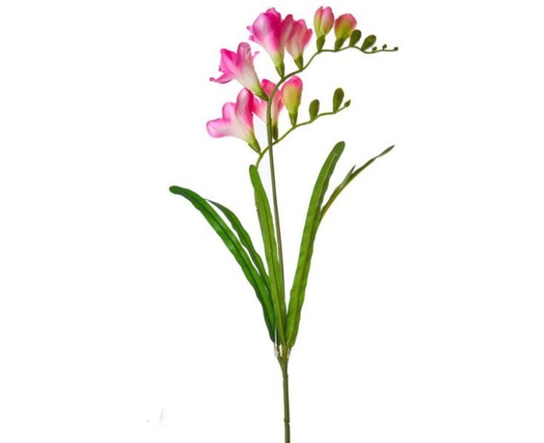 Freesia Artificial Fabric Flower 60 Cm Pink - Etsy