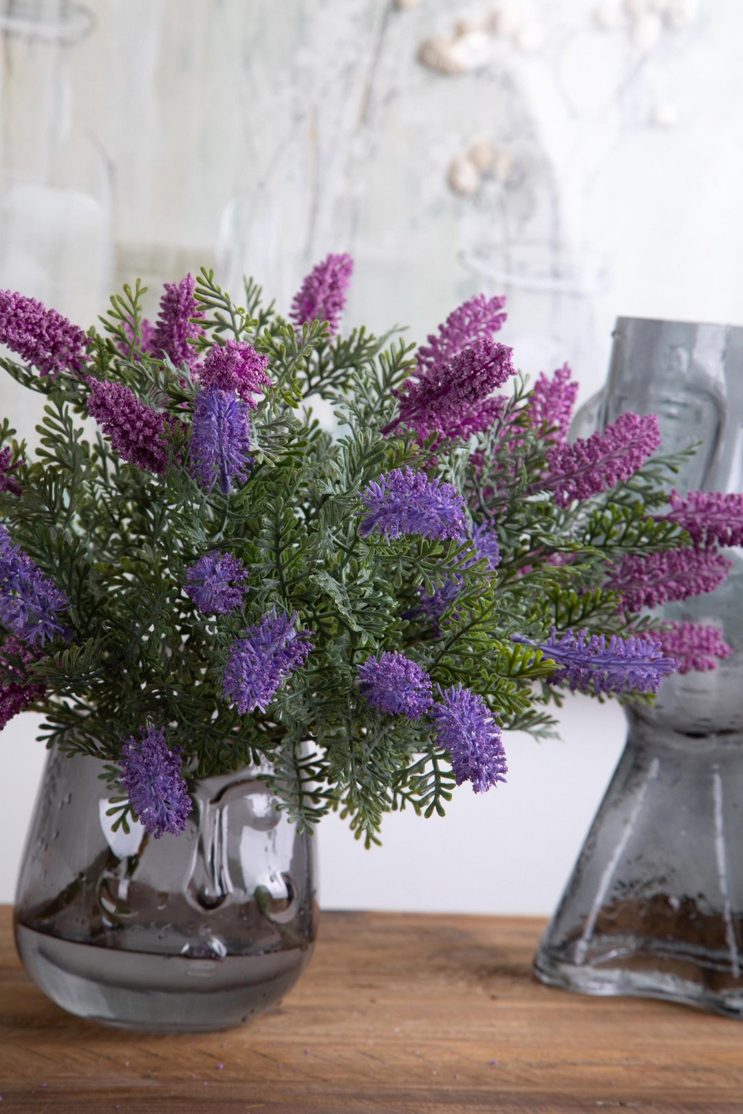 Heather Bunch Artificial Flowers 37 Cm - Etsy