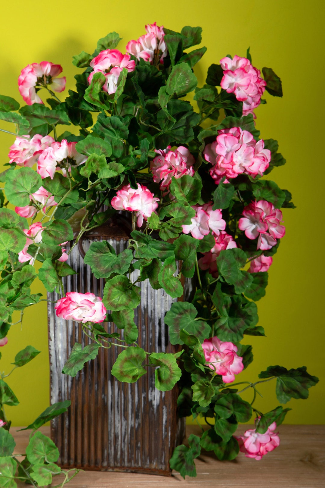 Artificial Geranium Falling Bush 80 Cm - Etsy