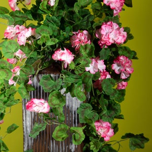 Artificial Geranium Falling Bush 80 Cm - Etsy