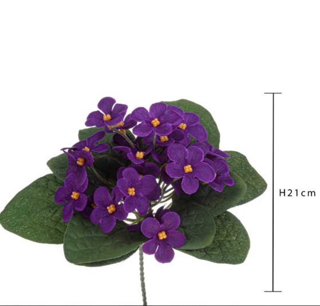 Artificial Violet Flowers Bouquet 21 Cm - Etsy