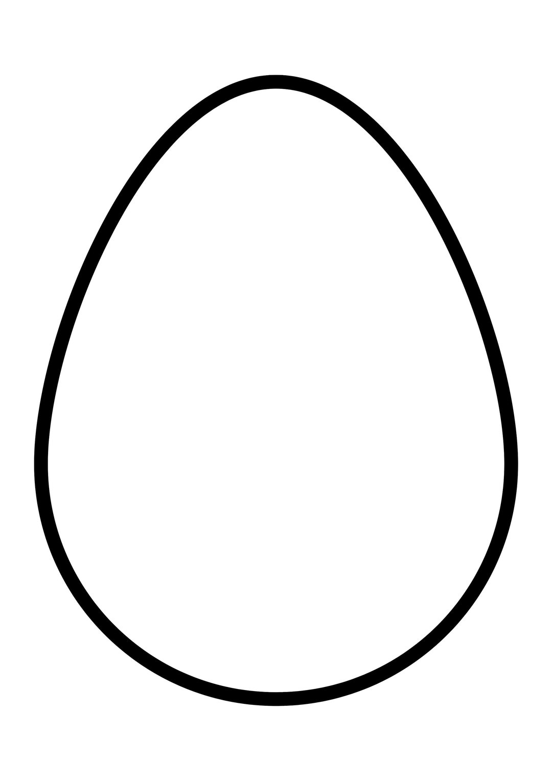Easter Egg Template/large Easter Egg A4 Template/customisable Easter ...