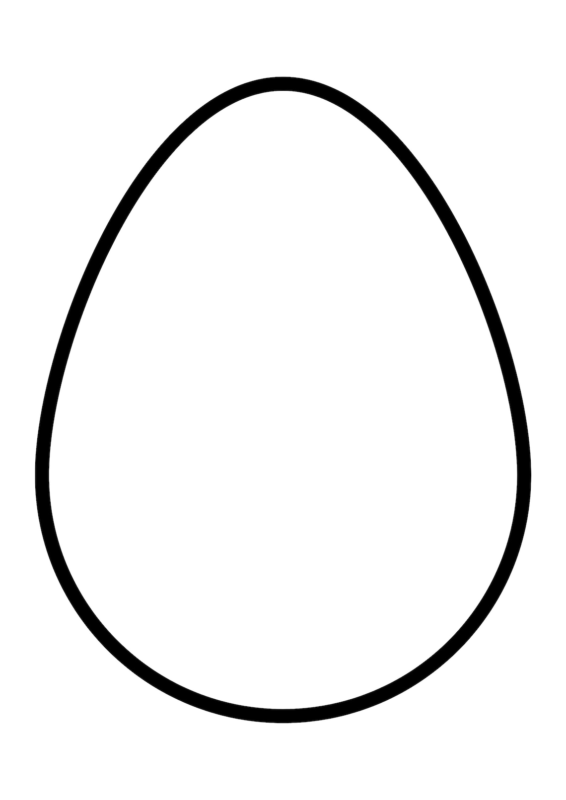 Easter Egg Template/large Easter Egg A4 Template/customisable Easter ...