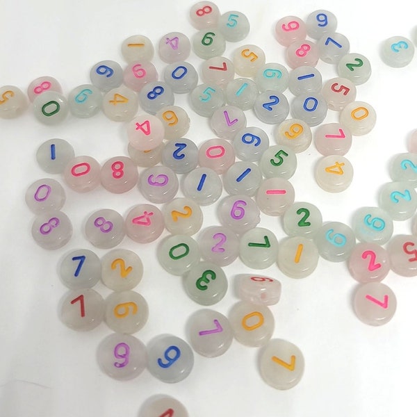 Number Beads - Etsy
