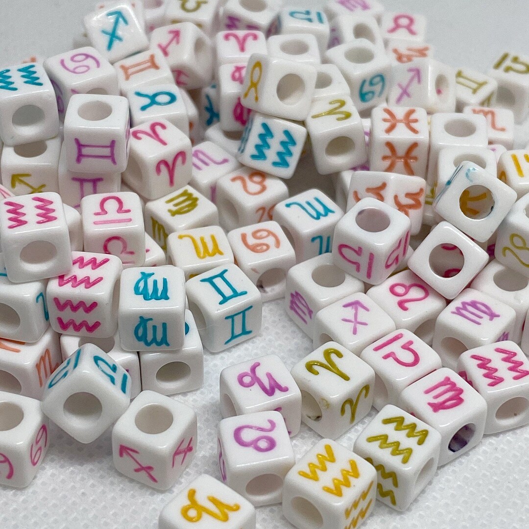 Zodiac Letter Beads 150 Pieces - Etsy